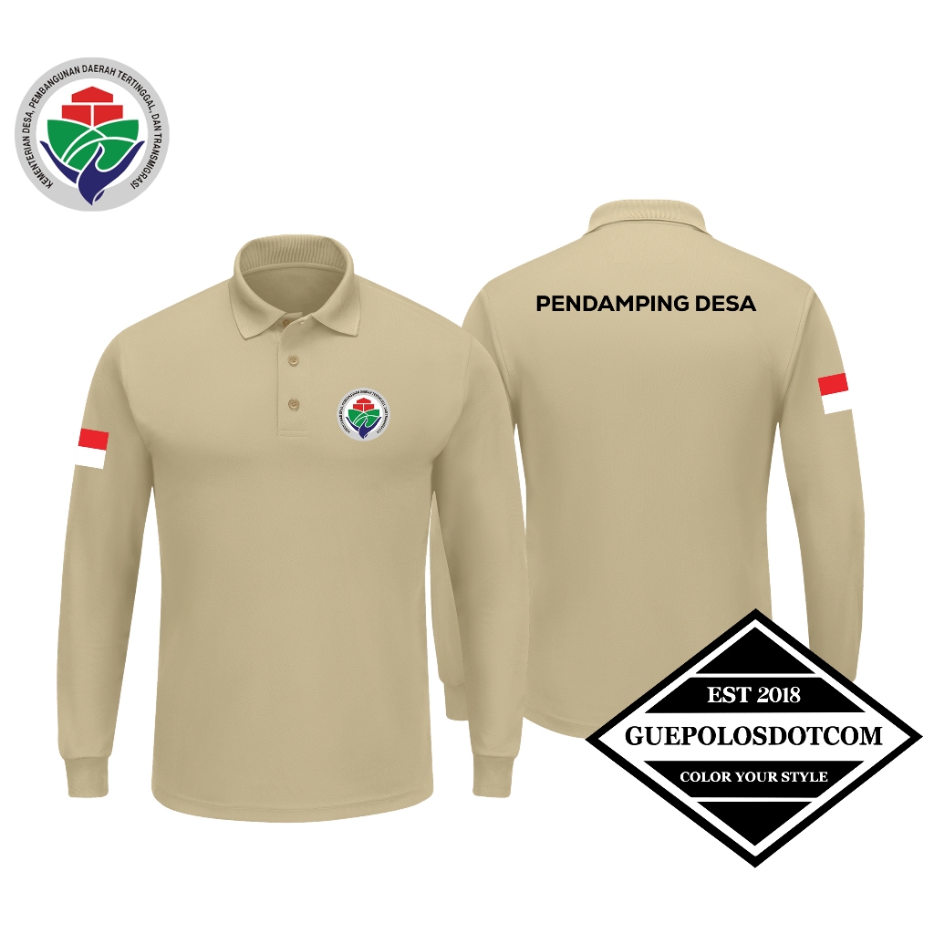 Jual POLO SHIRT PENDAMPING DESA - POLO BERKERAH PENDAMPING DES LOGO ...
