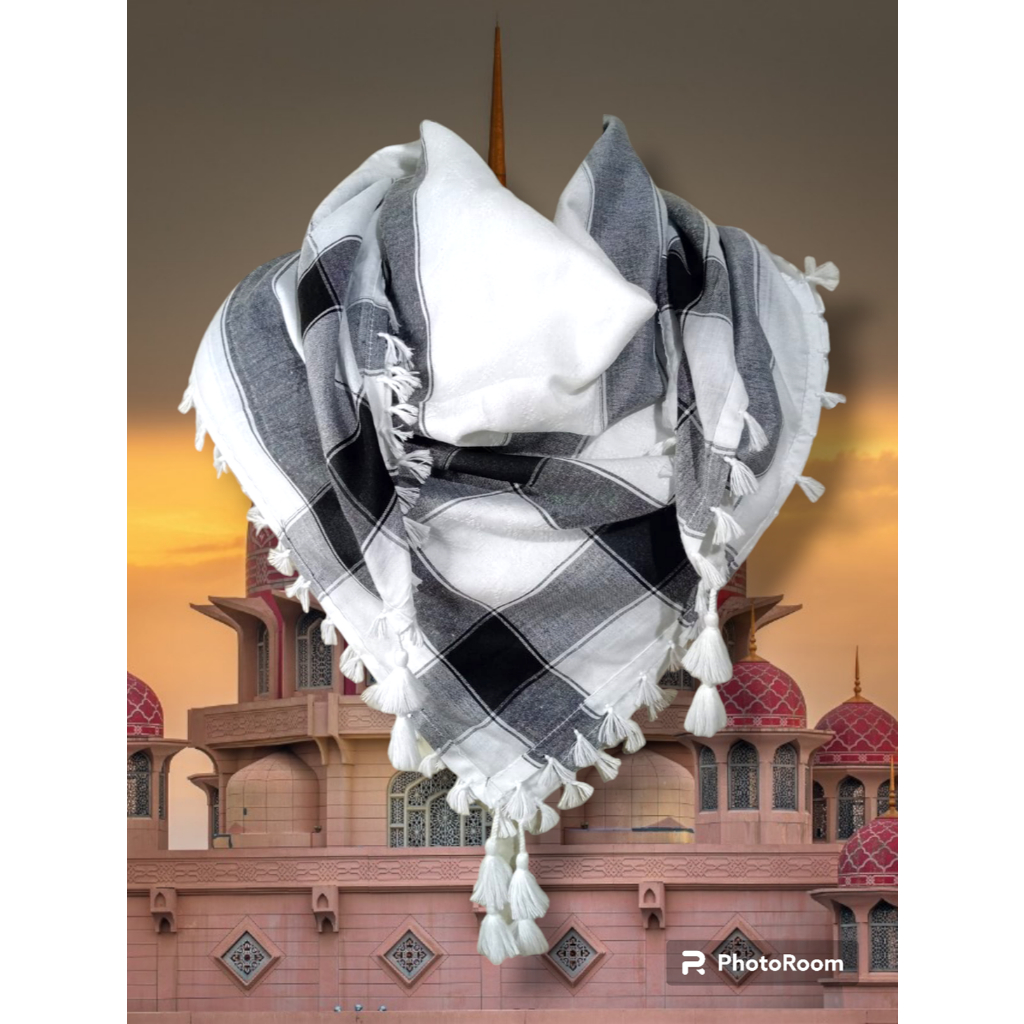 Jual Sorban Pria Terbaru Sorban Palstina Cowok Sorban Arab Sorban Haji ...