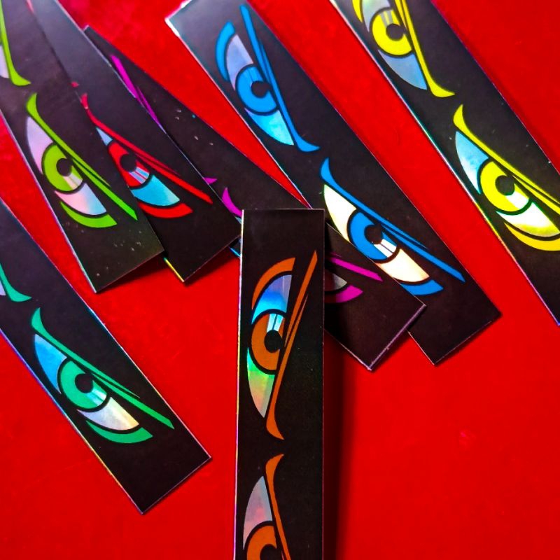 Jual stiker animasi mata stiker mata hologram | Shopee Indonesia