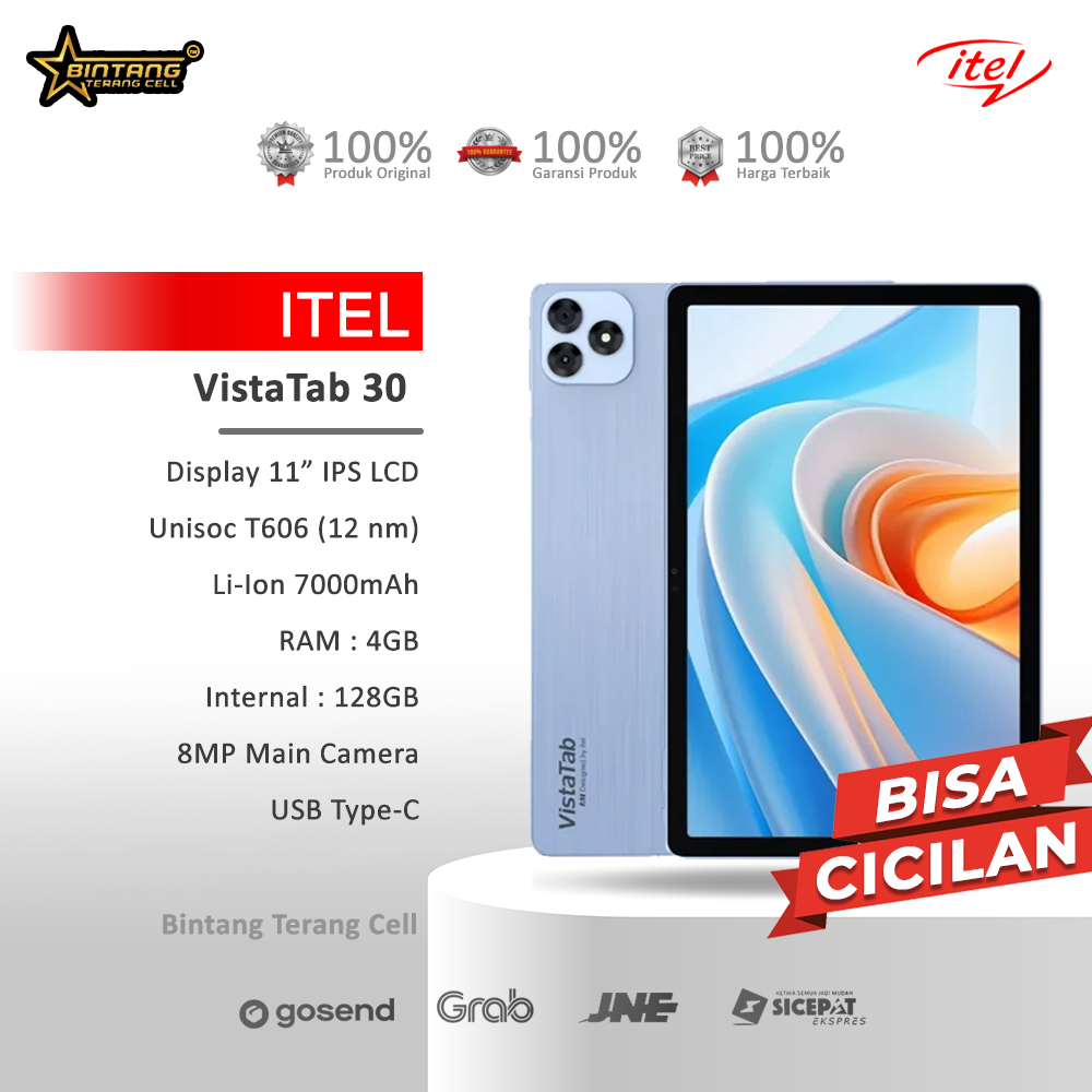 Jual Itel Vista Tab 30 Ram 4/128GB Vista Tab 30S Ram 4/128GB Layar 11 ...