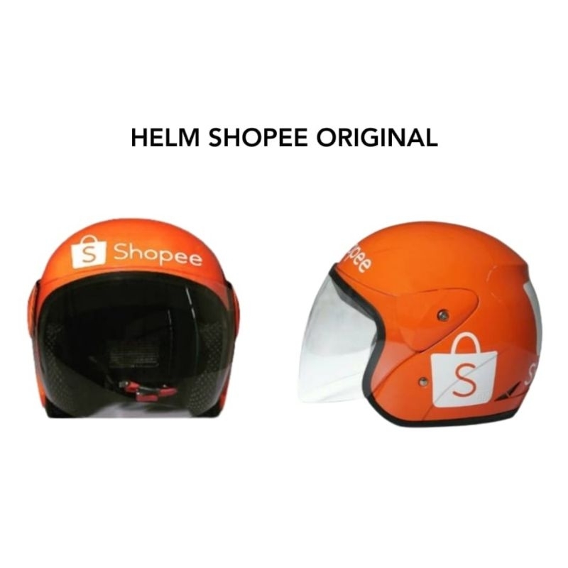 Jual Helm ShoopeFood Driver SNI / Atribut Shoopefood Driver / Helm SNI ...