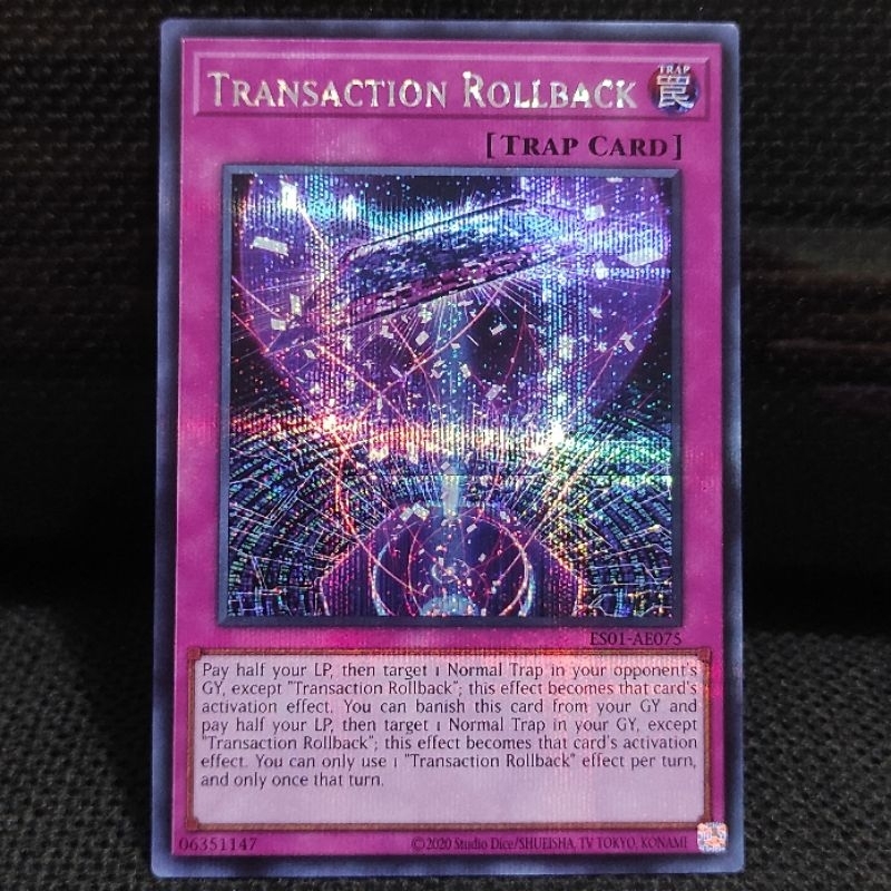 Jual Kartu Yugioh OCG AE / JP Transaction Rollback Super / Secret Rare ...