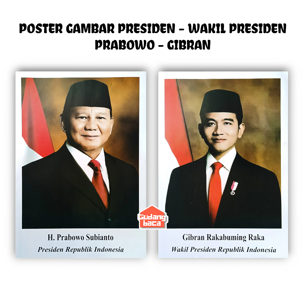 Jual Poster Gambar Foto Presiden & Wakil Presiden Republik Indonesia ...