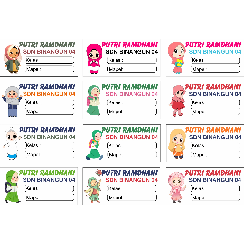 Jual STIKER LABEL NAMA BUKU - LABEL NAMA - STIKER BUKU PELAJARAN ... Jual STIKER LABEL NAMA BUKU - LABEL NAMA - STIKER BUKU PELAJARAN ...