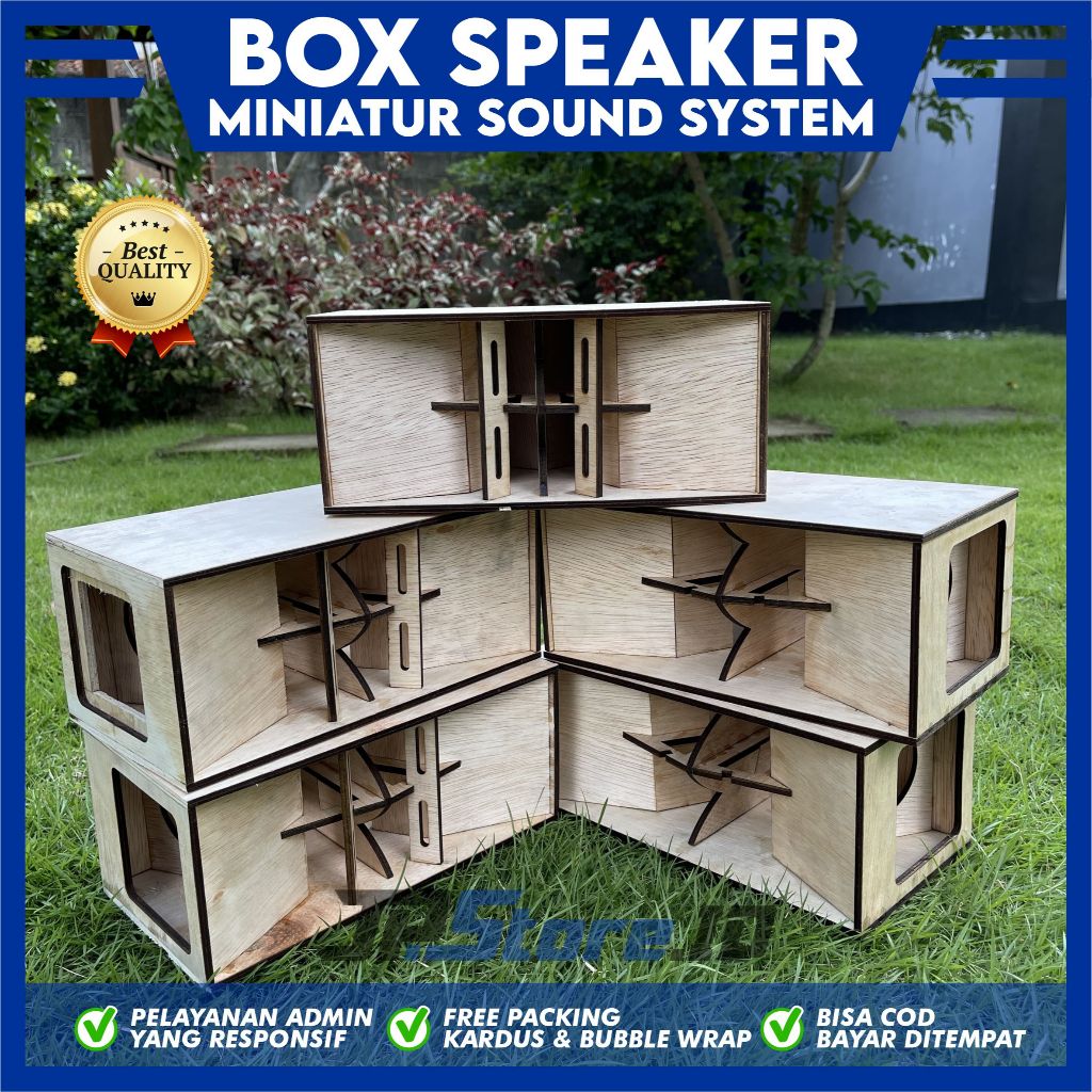 Jual Box Speaker CLA Double 3 in 4 in 5 in Box Miniatur Sound System ...