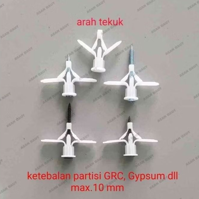 Jual [PER 1 SET] Viser Gypsum + Skrup Gypsum 6X1.1/2 (3.81 cm) | Shopee ...