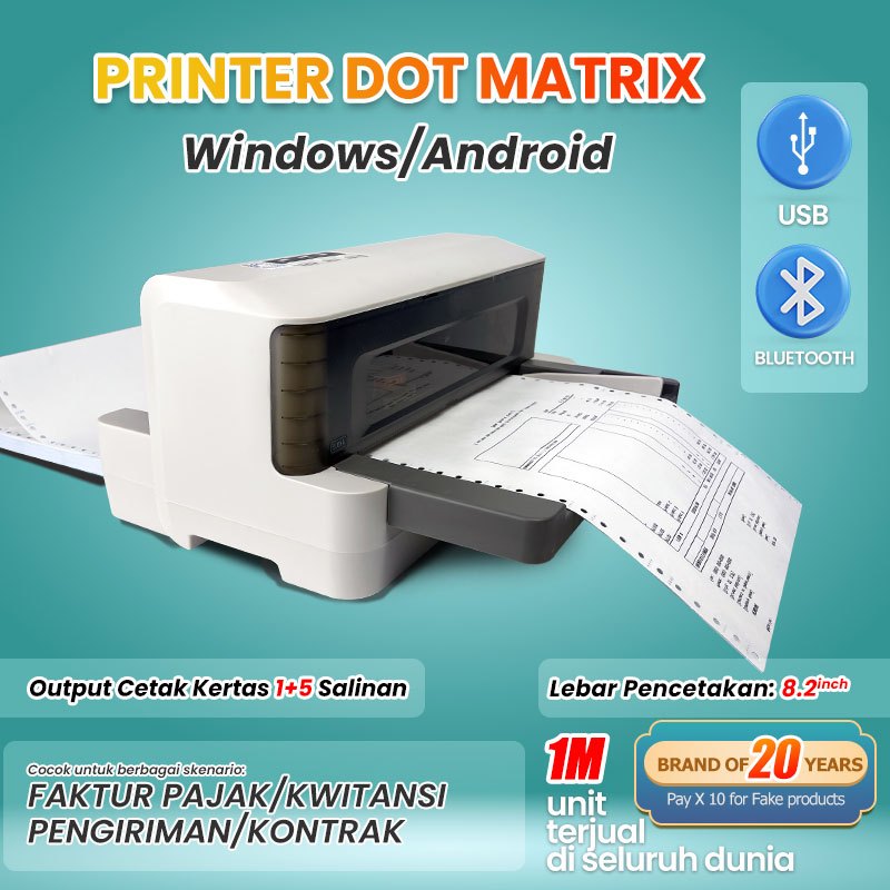 Jual Dot Matrix, Cetak 1+5 Salinan 241MM, Kertas Karbon untuk Faktur ...