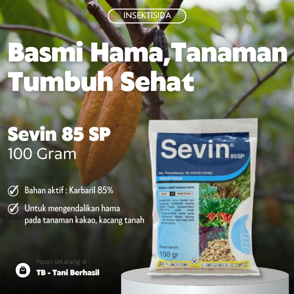 Jual Insektisida Sevin 85 SP 100 Gram, Berantas Hama, Tanaman Tumbuh ...