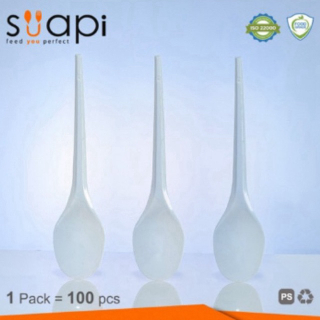 Jual Sendok Makan Suapi Putih (isi 50pcs) / Sendok Plastik Putih Dof ...