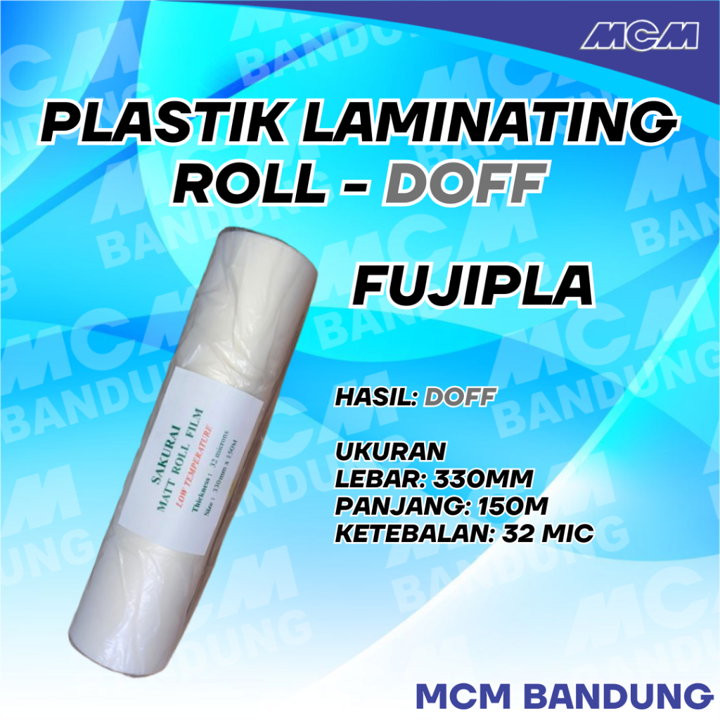 Jual PLASTIK LAMINATING SAKURAI ROLL DOFF 330MM X 150M | Shopee Indonesia