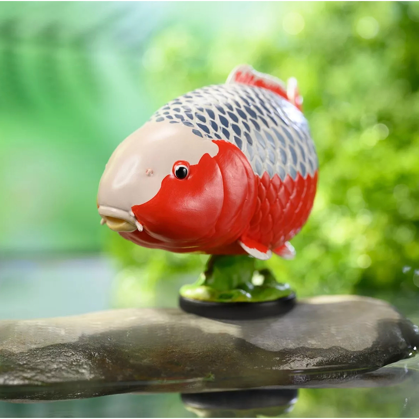 Jual Koi Fish Asagi Animal Heavenly Body Figurine Patung Hiasan Ikan ...