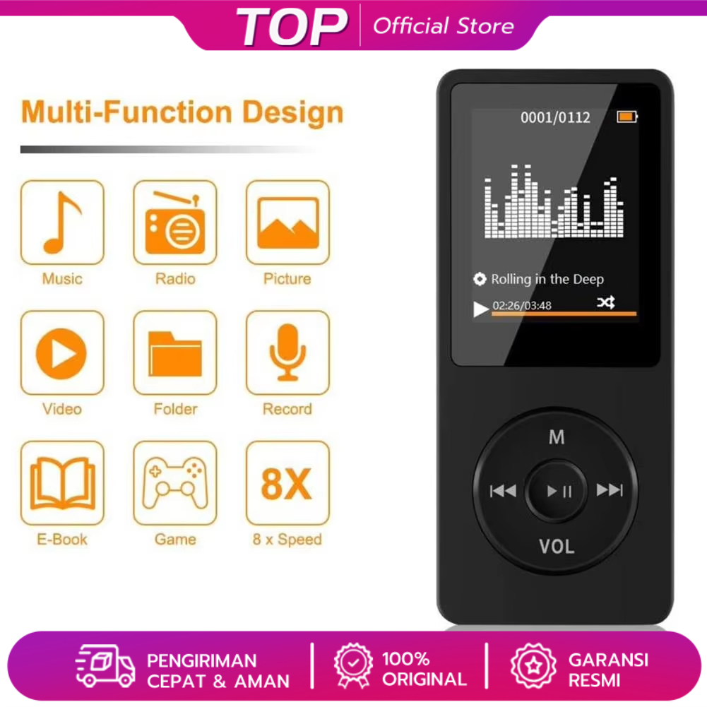 Jual 【Ready Stock COD】 Bisa Bluetooth+Free 32GB Car Mp3/Mp4 Player HiFi ...