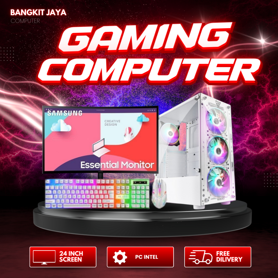 Jual PC GAMING EDITING CORE I7 VGA 4 GB MONITOR 24 INCH SIAP PAKAI | Shopee Indonesia