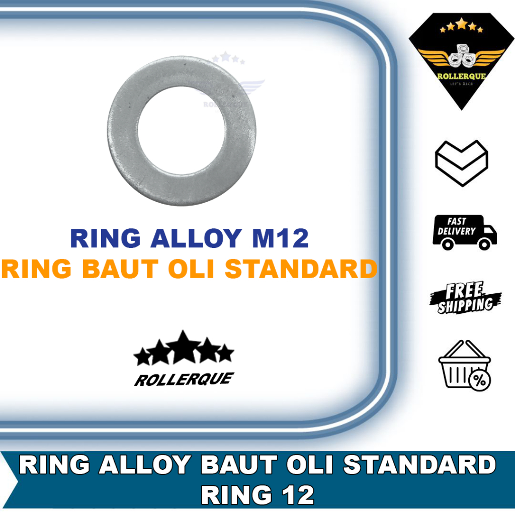 Jual Ring Alloy Baut Oli Standard Oversize M12 M14 | Shopee Indonesia