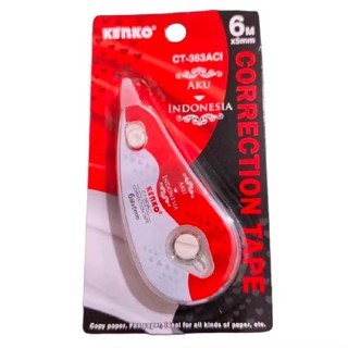 Jual KENKO CORRECTION TAPE MERAH PUTIH CT-363ACI (6M x 5MM) | Shopee ...