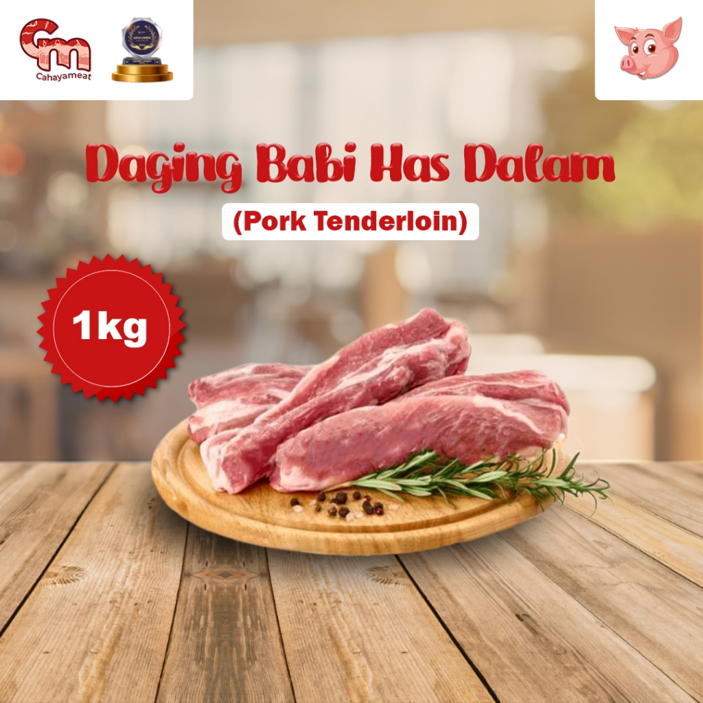 Jual Daging Babi Bagian Has Dalam | Pork Tenderloin | Daging Babi Empuk ...