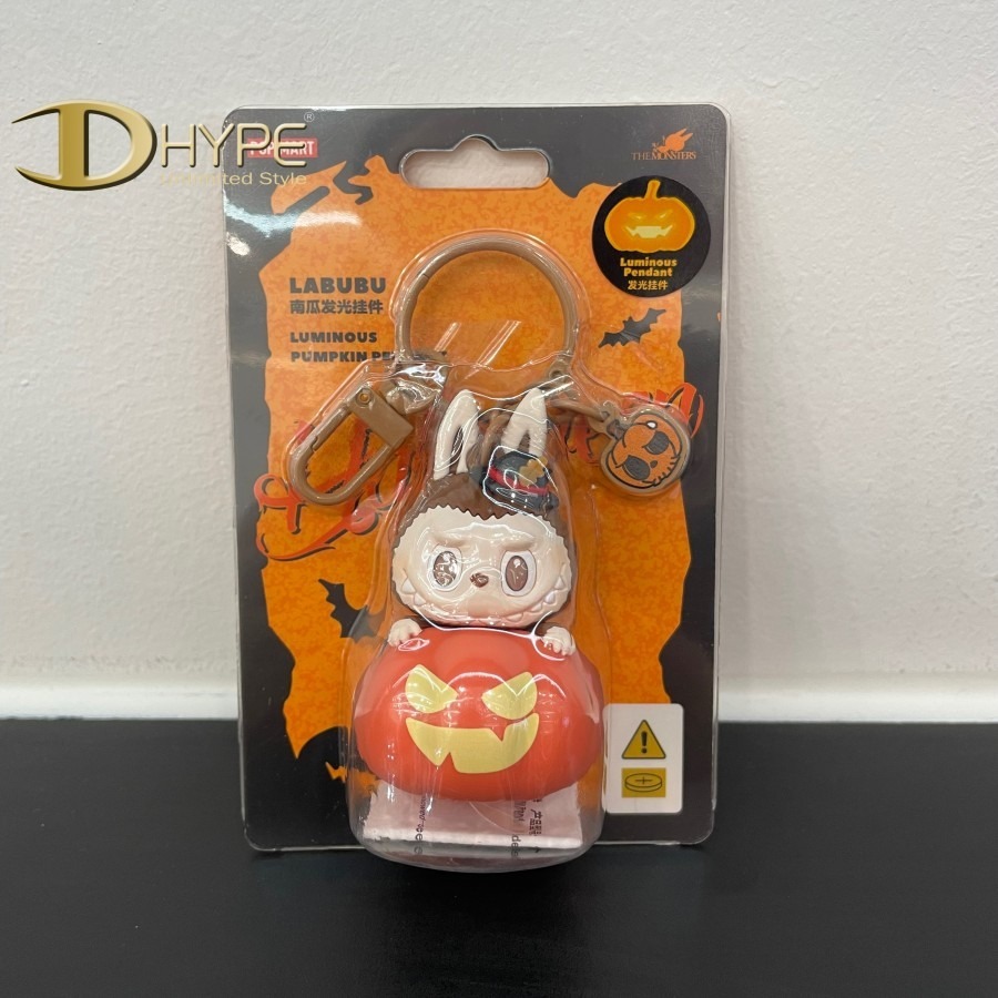 Jual LABUBU POP MART HALLOWEEN PARTY PUMPKIN KEYCHAIN 100% ORIGINAL ...