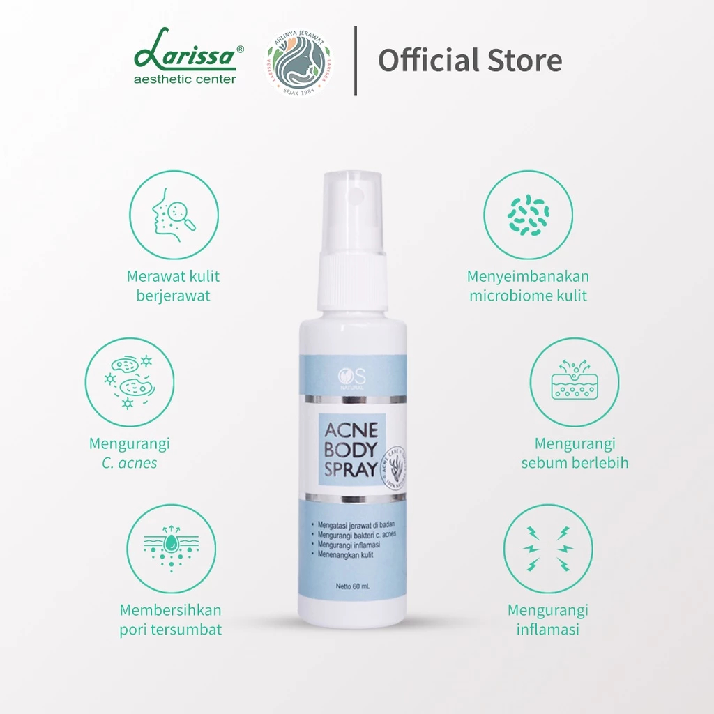 Jual ACNE BODY SPRAY LARISSA | Shopee Indonesia