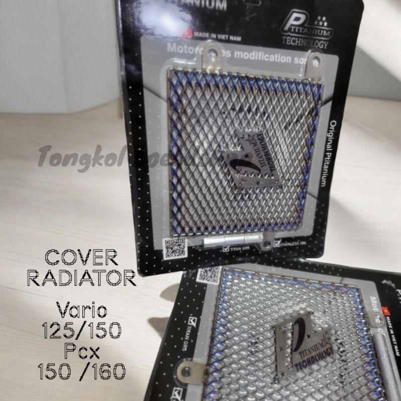 Jual Cover Radiator P titanium jaring Vario 125/150/160 Pcx 150/160 ...