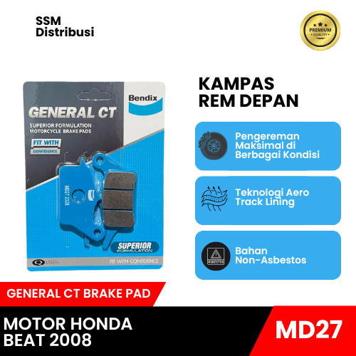Jual Bendix Kampas Rem Depan Cakram Brake Pad Motor Honda Beat 2008 ...
