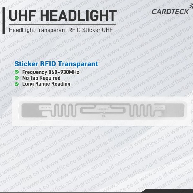 Jual Uhf Sticker Headlight Transparant Electrostatic Rfid Sticker Label ...