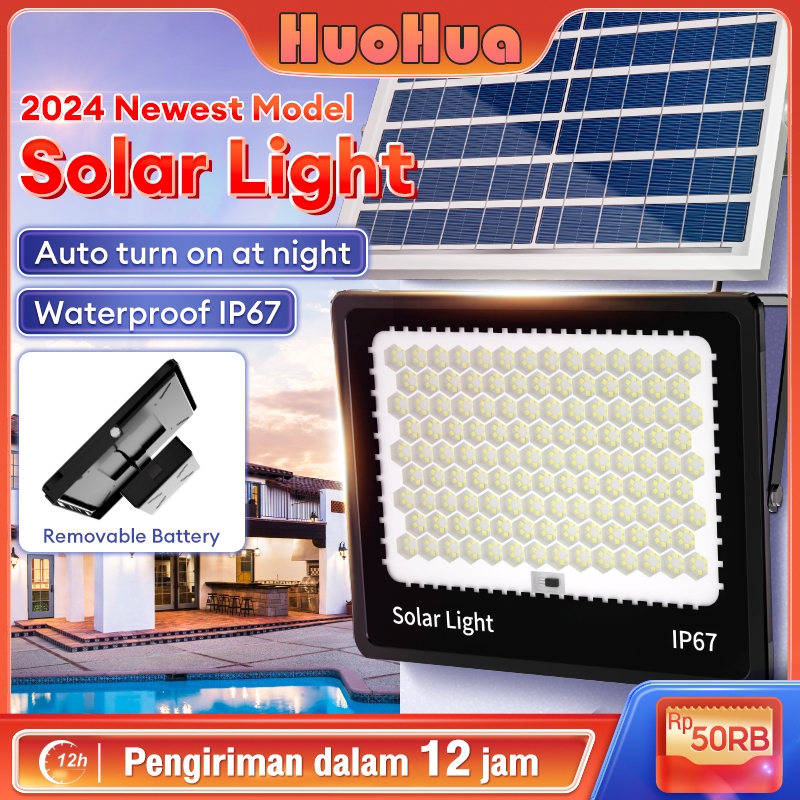 Jual lampu tenaga surya lampu sorot solar cell ari Ready Stock Baterai ...