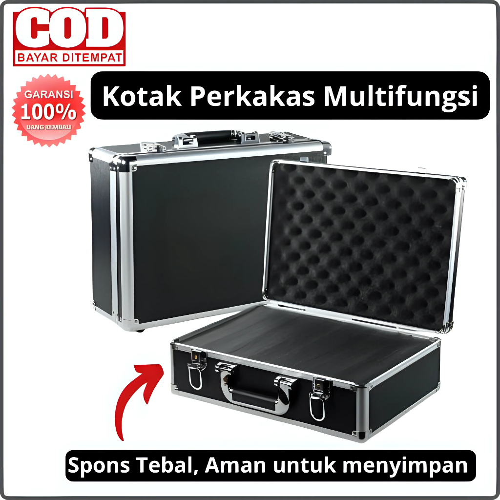 Jual Kotak Perkakas Multifungsi Portable Aluminium Tool Box Ukuran ...