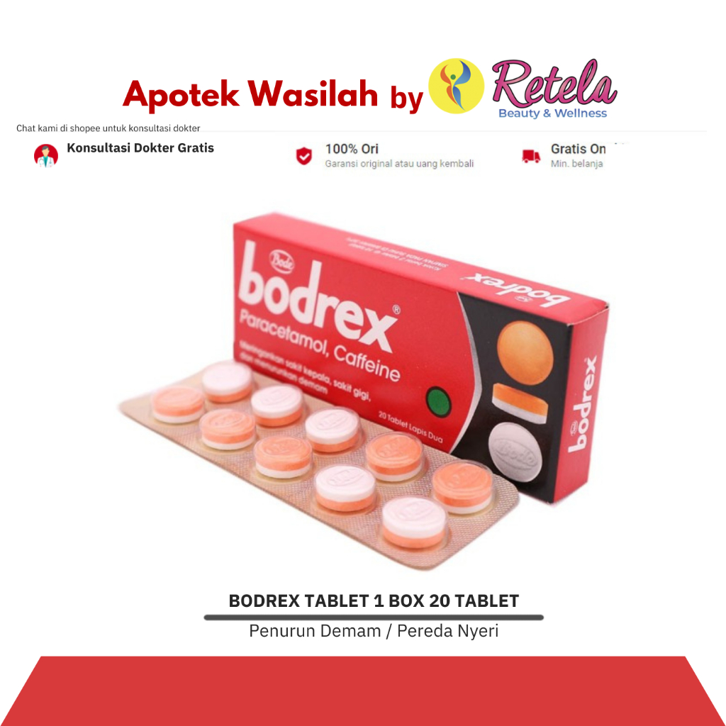 Jual BODREX TABLET 1 BOX 20 TABLET | Shopee Indonesia
