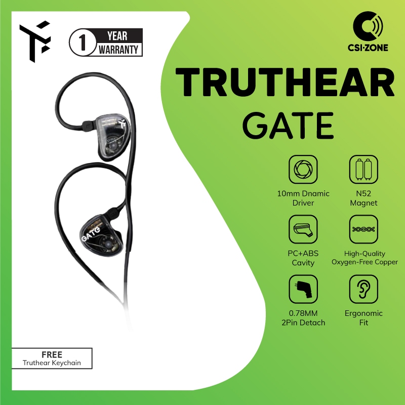 Jual TruthEar GATE 1DD Dynamic Driver In Ear Monitor Earphone | Shopee ...