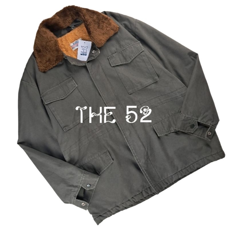 Jual RETRO VINTAGE CASUAL WORK CHORE CROCK MONKEY MILITARY PARKA WOL ...