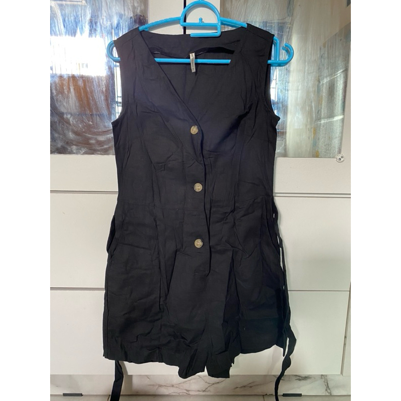 Jual colorbox jumpsuit pendek hitam | Shopee Indonesia