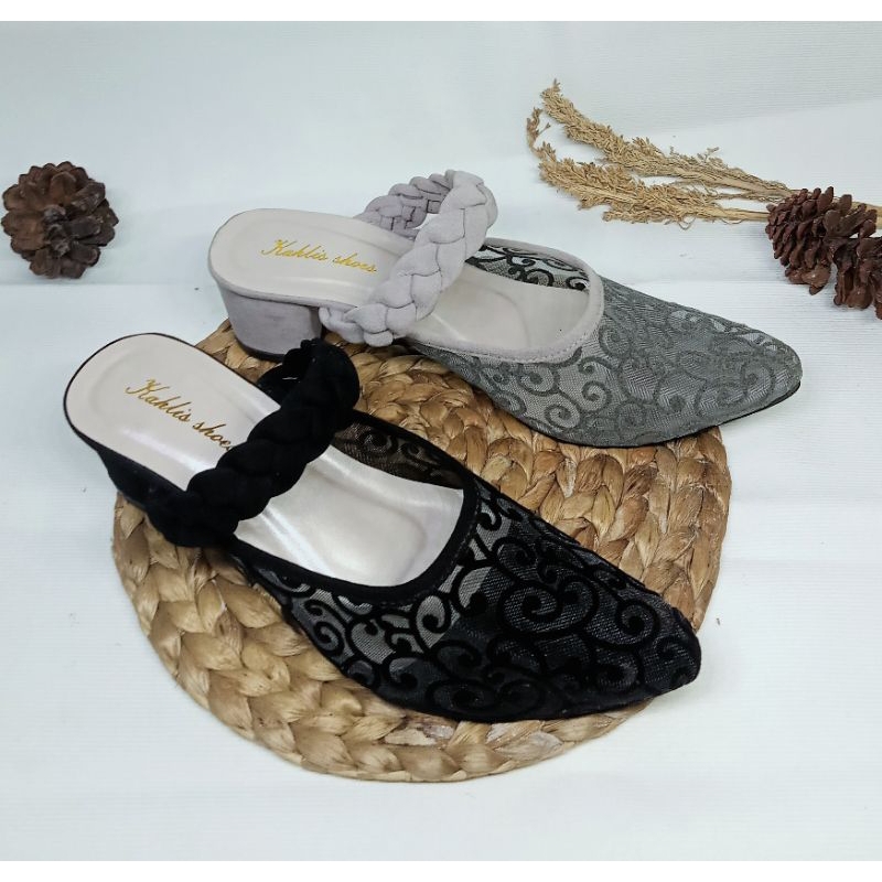 Jual Sepatu heels wanita model tali kepang/sepatu heels hak 5 cm/Sepatu ...