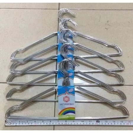 Jual HANGER BESI ISI 10 STAINLESS STEEL | Shopee Indonesia