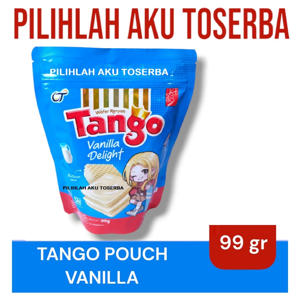 Jual WAFER TANGO POUCH VANILLA DELIGHT 100 gr - (HARGA SATUAN POUCH ...