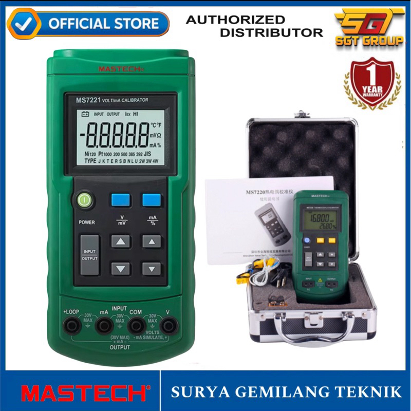 Jual Thermocouple Calibrator MS7220 Mastech Termocouple MS-7220 Thermometer Calibration MS 7220 ...