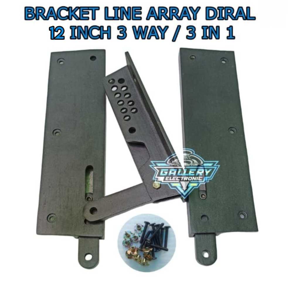 Jual Bracket Line Array Diral 3 in 1 Ukuran Box Speaker 12'' 3 WAY / Breket 12 inch 3x1 ...