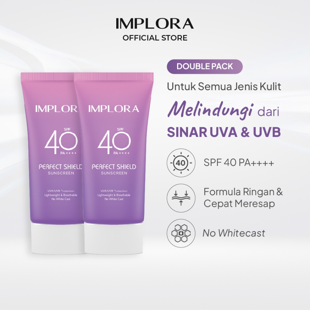 Jual [DOUBLE PACK] Implora Perfect Shield Sunscreen | Shopee Indonesia