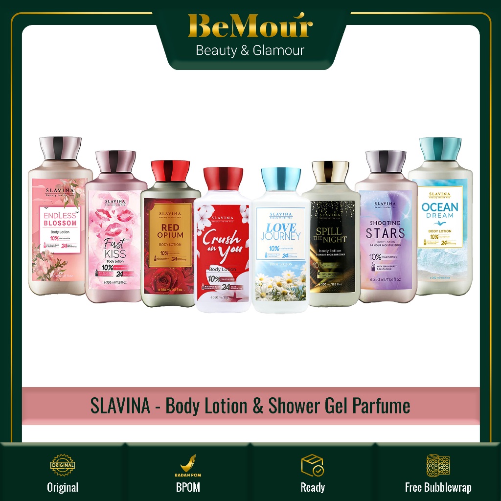 Jual SLAVINA - BODY LOTION SERIES ( 350 ml ) - Wangi Parfum Nagita ...