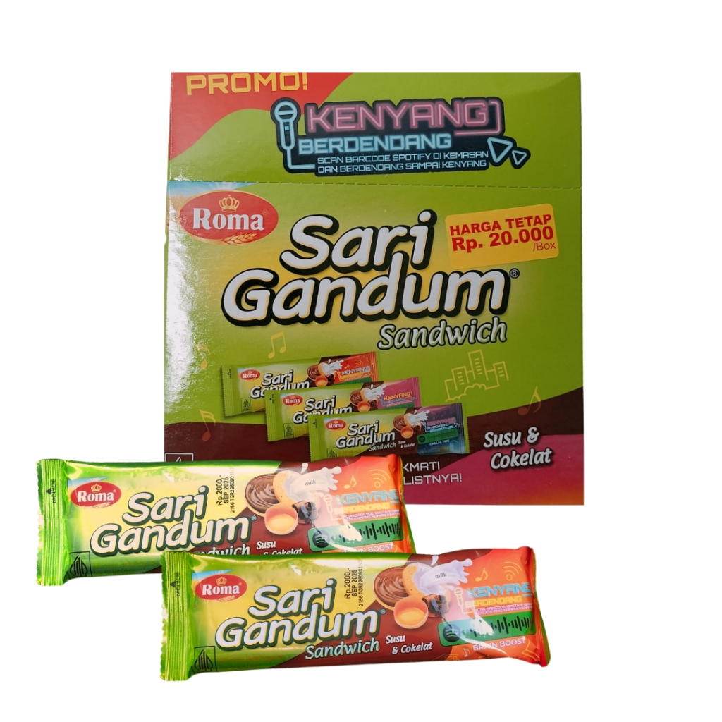 Jual Sari gandum Roma cokelat Promo kemasan baru BOX | Shopee Indonesia