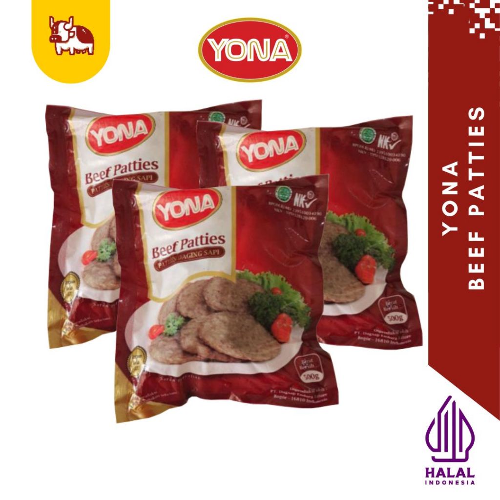 Jual Yona Beef Patties Daging Burger 500gr | Shopee Indonesia