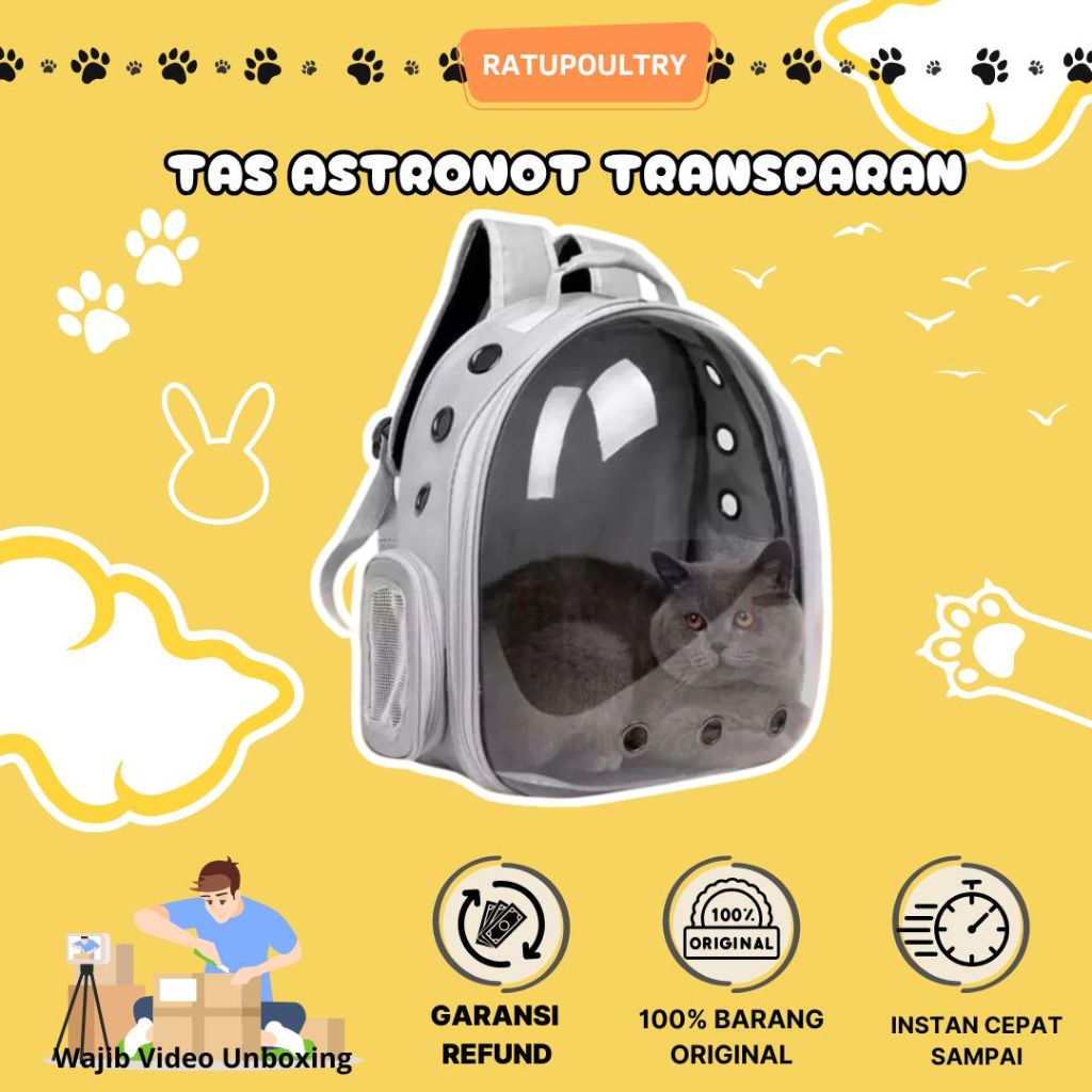 Jual TAS ASTRONOT TRANSPARAN Tas Kucing Transparan | Shopee Indonesia