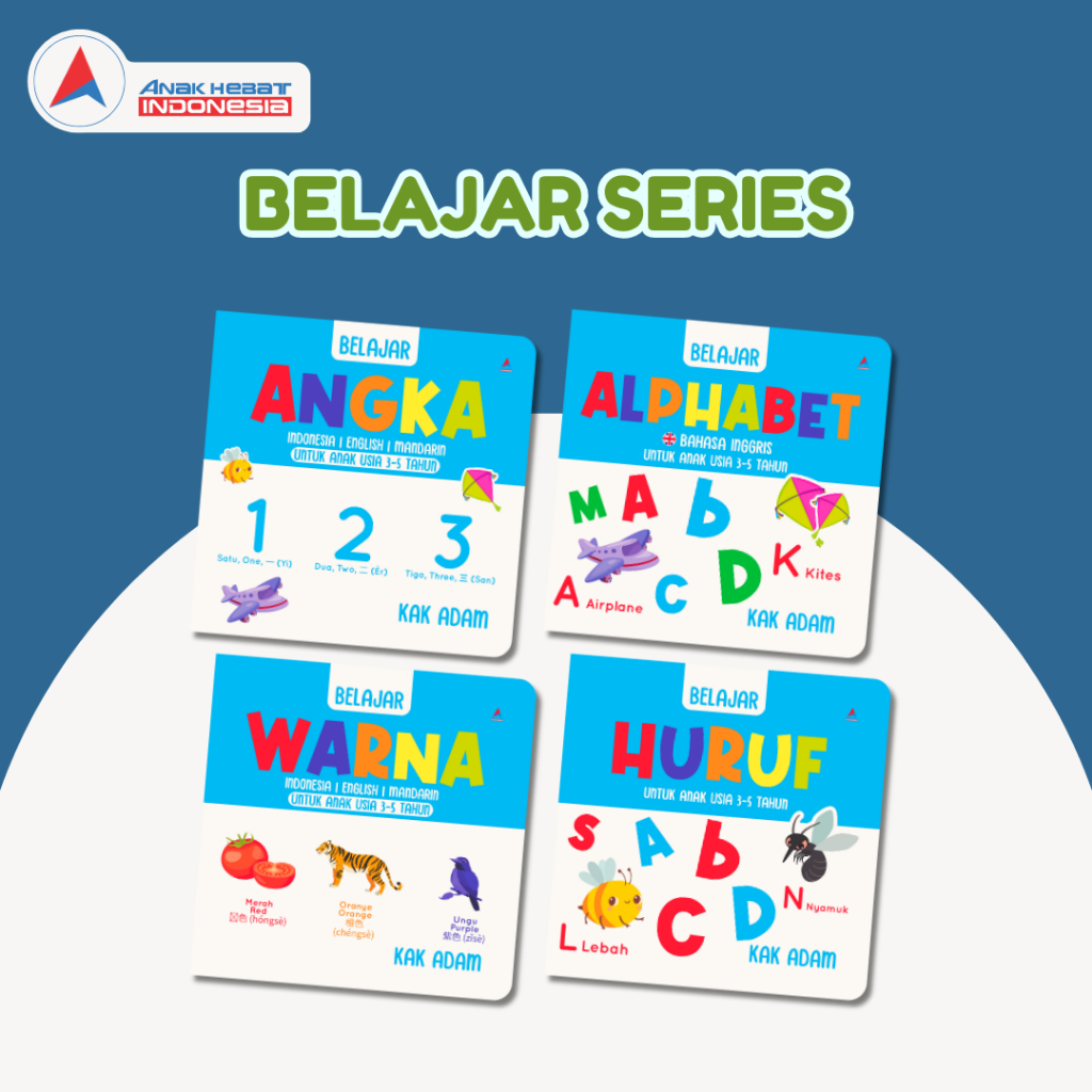 Jual Boardbook Edukasi Anak Belajar Warna, Angka, Alphabet, Huruf ...