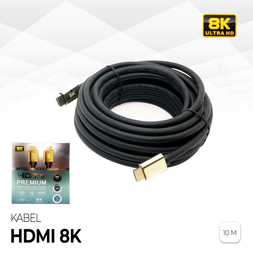 Jual Kabel HDMI 8K 2.1 High Speed 15M / Cable HDMI 2.1 High Speed 8K Smart Hdmi / Kabel HDMI 8K ...