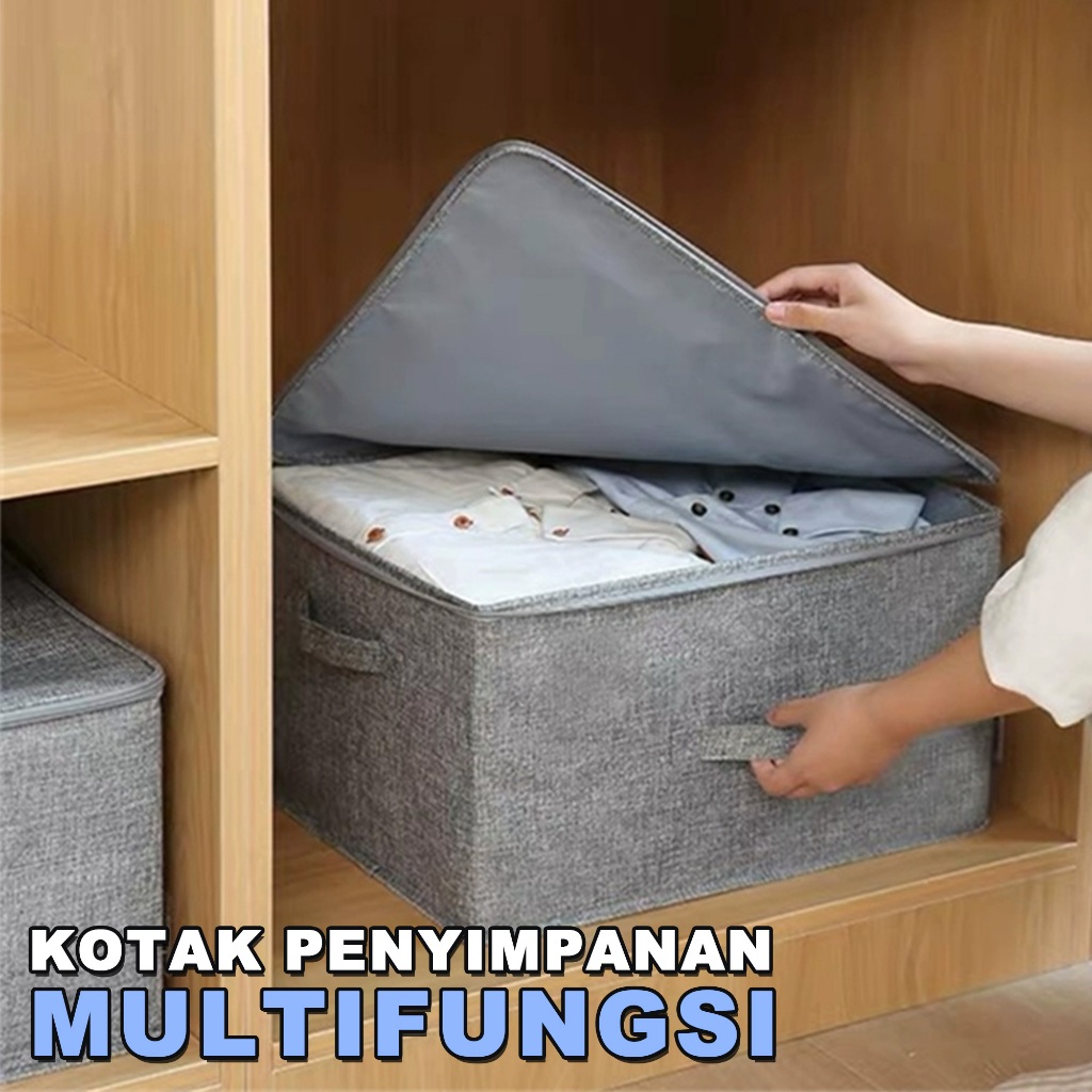 Jual Storage Box Serbaguna Kotak Penyimpanan Pakaian Lipat Double ...