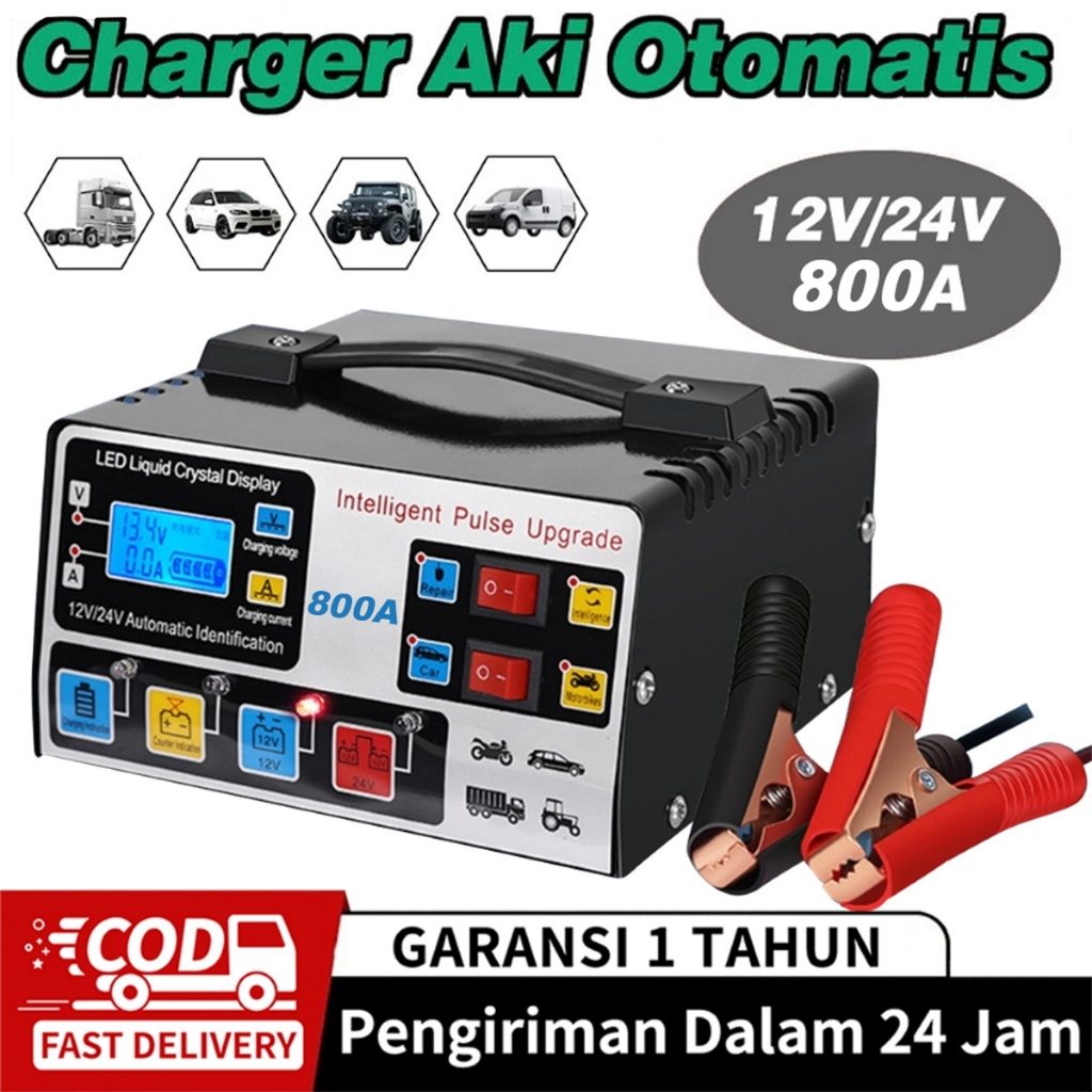 Jual Charger Aki Otomatis Smart Intelligent Auto Repair Mobil Pengisi ...