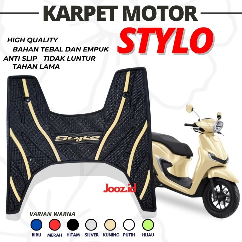Jual KARPET MOTOR STYLO PREMIUM TEBAL ANTI LUNTUR / KARPET PIJAKAN KAKI ...