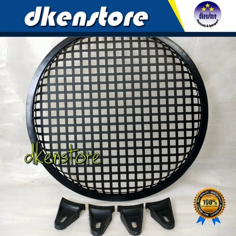 Jual Ram Besi Speaker 10 inch Grill Spiker Besi 10in bulat bundar G10B ...
