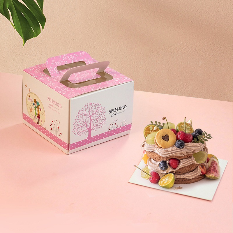 Jual Korean Cake Box/ Mini Cake/ Kotak Tart Mini/ Kotak Kue/ Dus Kue ...