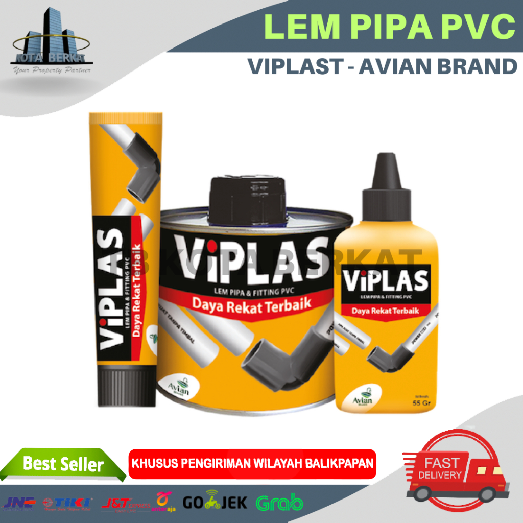 Jual LEM PIPA PVC / LEM PIPA PARALON VIPLAST | Shopee Indonesia