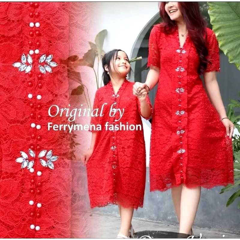 Jual Dress Vania couple ibu dan anak terbaru lucu elegan murah dan ...